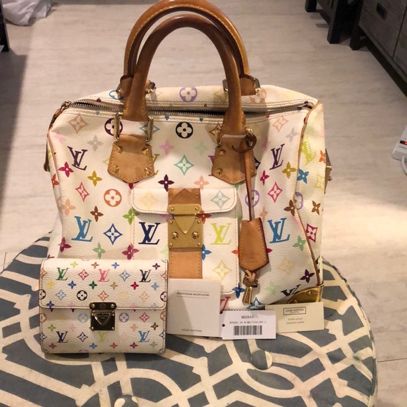 Louis Vuitton | Bags | Louis Vuitton Monogram Whitemulti Bagwallet ...